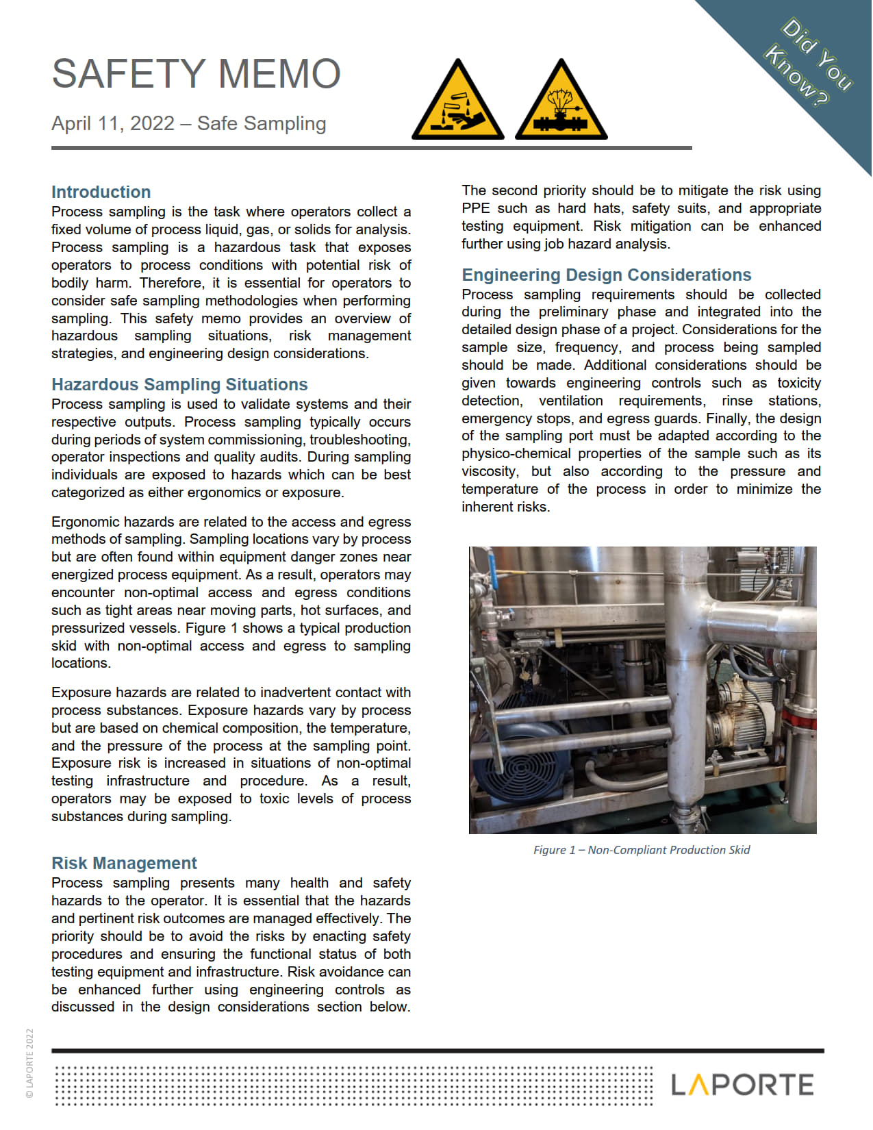 Safe Sampling - Laporte Consultants